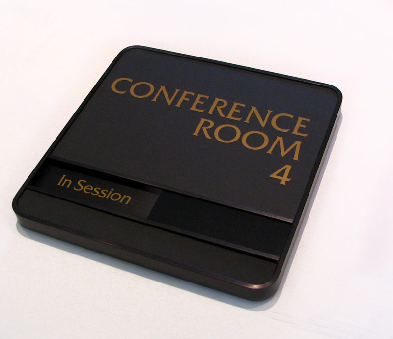 Executive Conference Room Signs | Availability In-Out Signs | Sliding ...