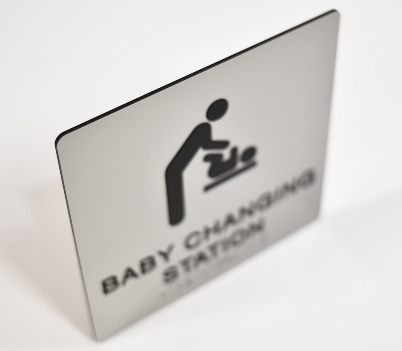 Baby Changing Signs with Braille | ADA Compliant Baby Changing Signs