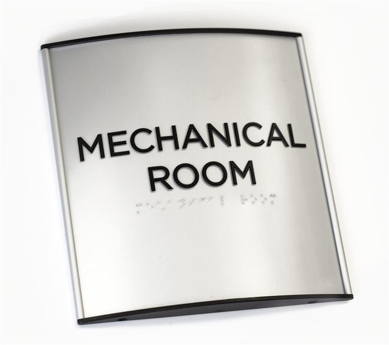 Curved Braille Signs | Economical ADA Braille Signs