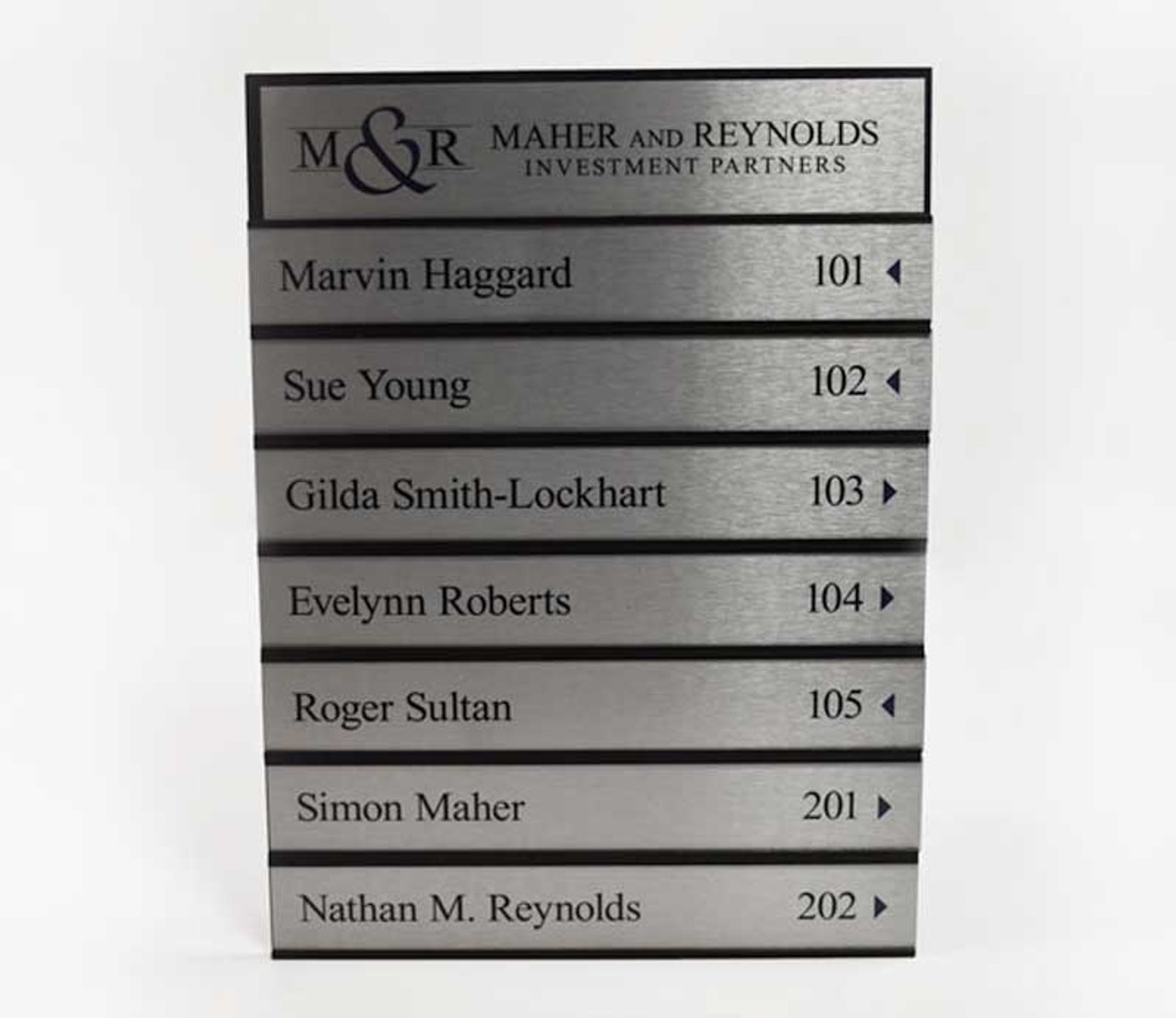 Interchangeable Office Directory | Office Sign with Interchangeable Plates