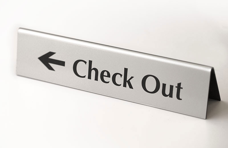 Check Out Sign | Checkout, Check In Signs Office