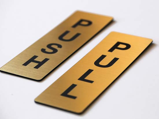 Pull & Push Signs | Office Sign Company