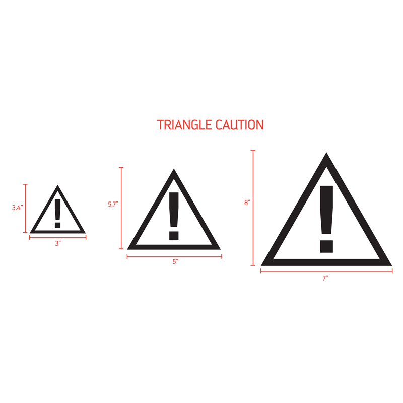 Glass Decals | Clear Glass Warning Decals