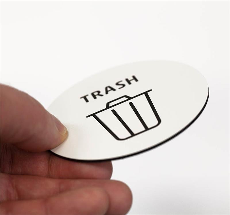 Trash signs | Engraved Garbage Office Signs