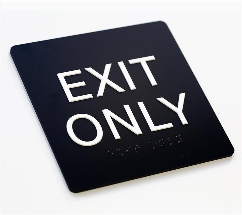 ADA Compliant Handicap Accessible Exit Signs | Braille Exit Signs