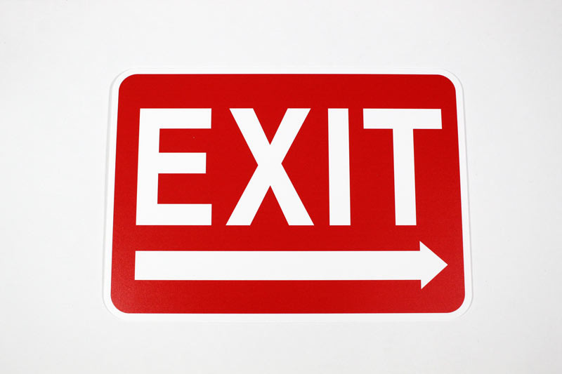 Exit Decals | EXIT Safety Stickers