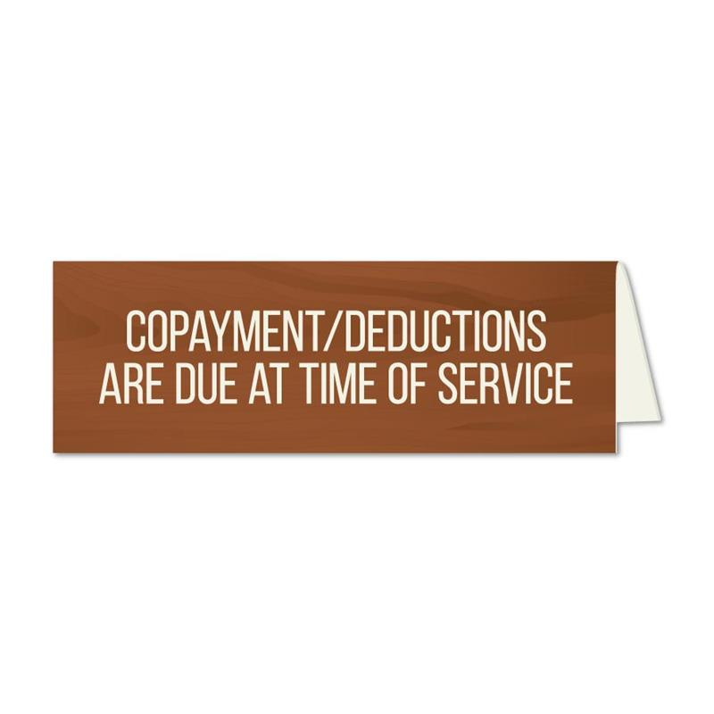 Pay Before Treatment Sign