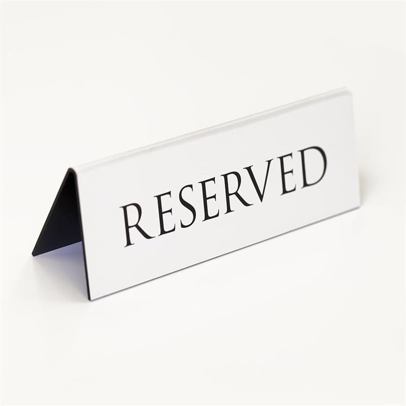 This Table is Reserved | Restaurant Sign