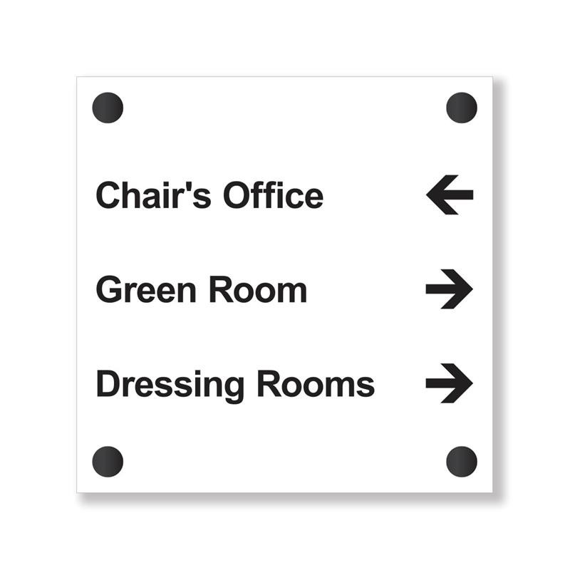 Wall Sign with Stand Offs