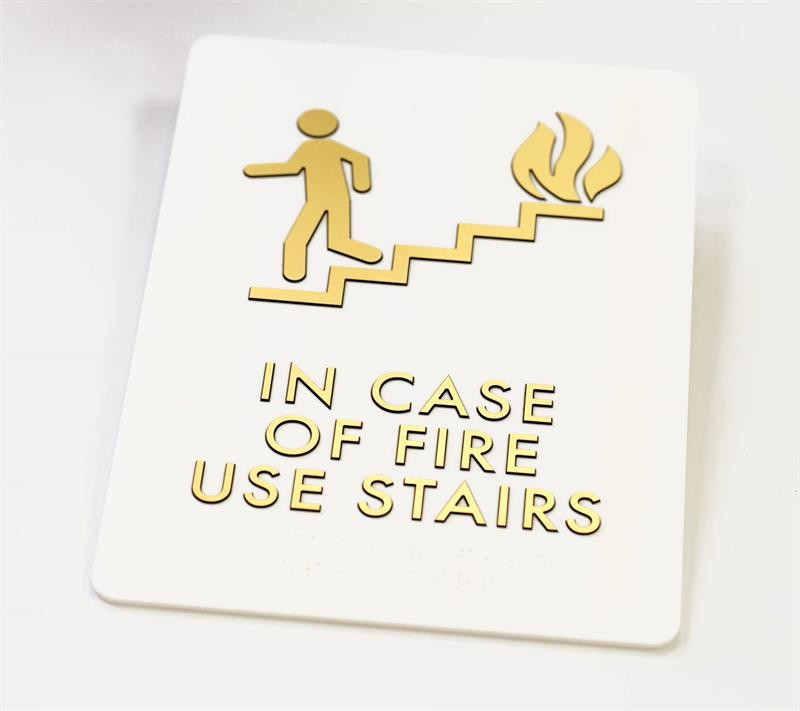 ADA Use Stairs Signs | In Case of Fire Signs | Elevator Sign