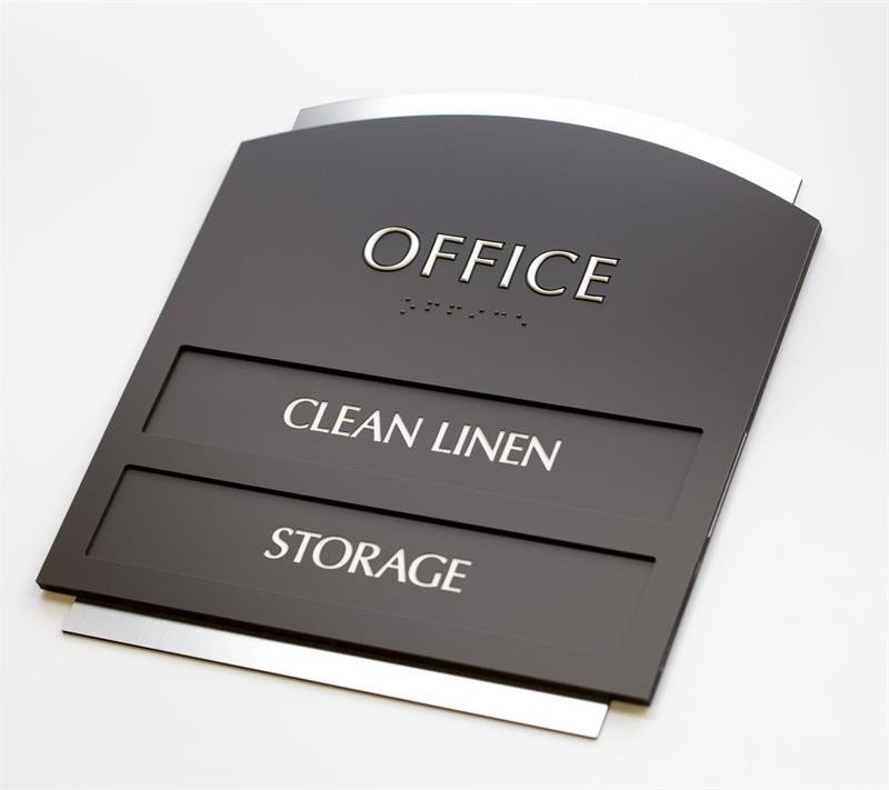 Echo Series ADA Office Sign with Double Insert | Office Sign Company