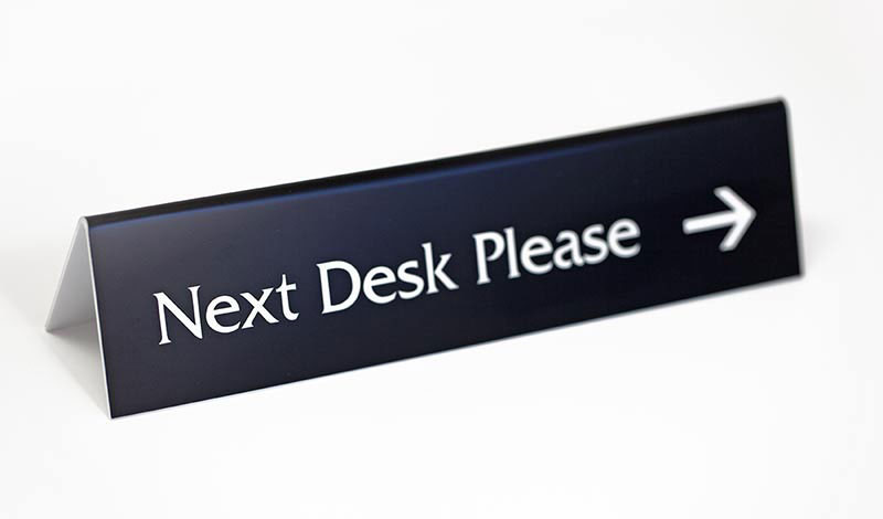 Counter Tent Sign - Double Sided | Table Top Counter Signs