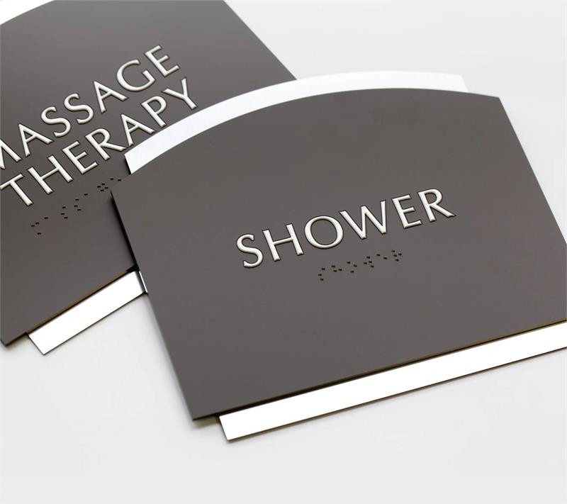 Premium Wood Office Signs | ADA Braille Office Sign