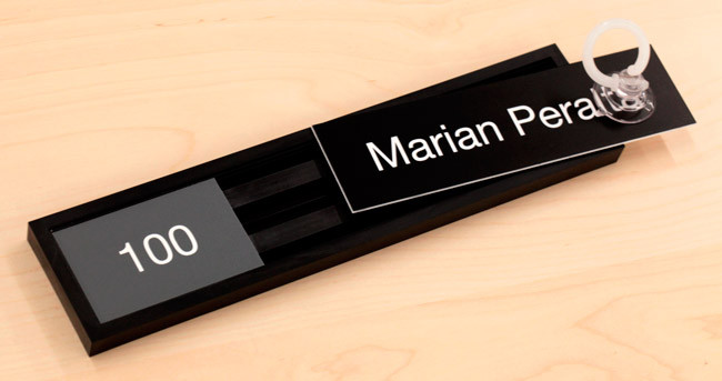 Engraved Room Number Signs | Replaceable Office Name Plates