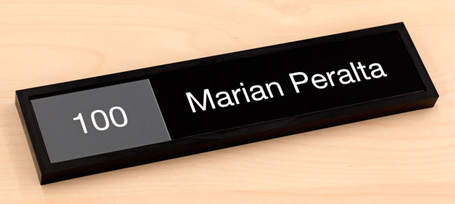 Engraved Room Number Signs | Replaceable Office Name Plates