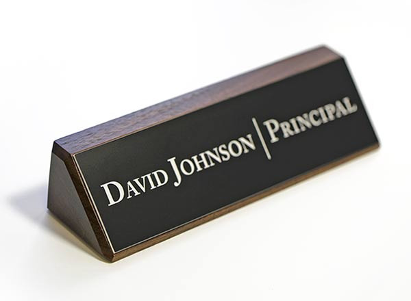 Custom Desk, Table Top & Countertop Signs | Office Sign Company