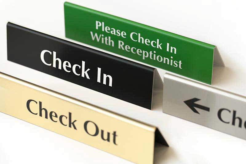 Check Out Sign | Checkout, Check In Signs Office