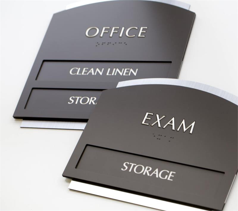 Echo Layers Insert Window ADA Braille Signs