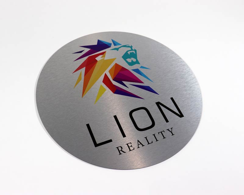 Printed Brushed Metal Wall and Door Signs