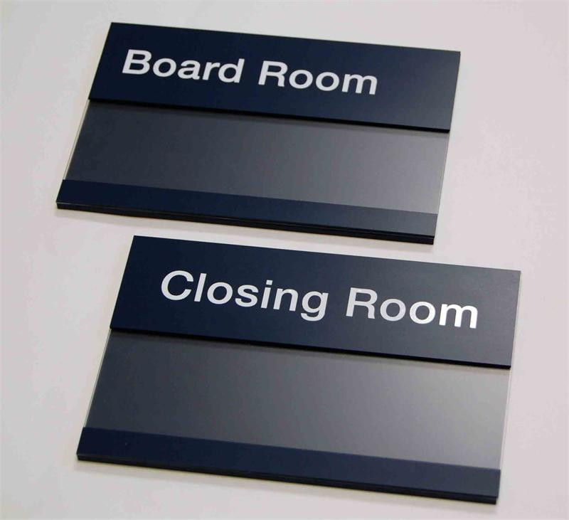 Window Insert Office Signs | Employee Name Signs | Replaceable Insert Signs