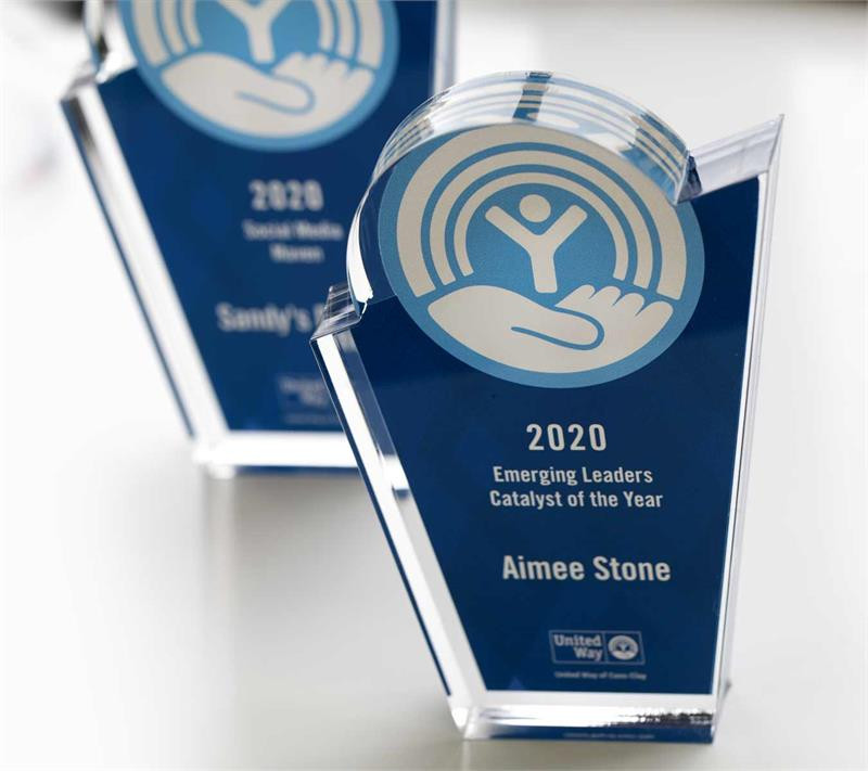 Custom Acrylic Award - Full Color Print on Clear Award