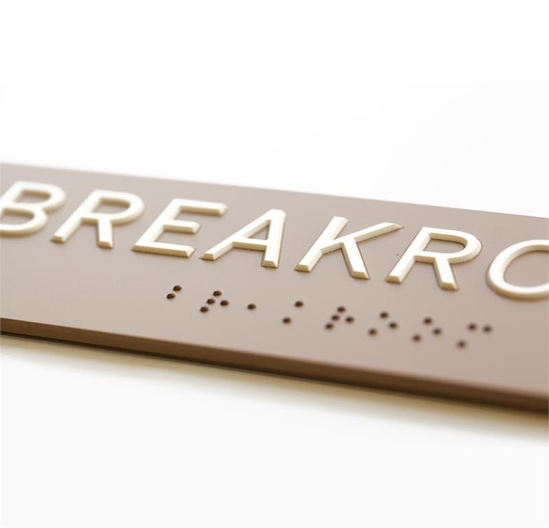 Premium ADA Break Room Signs | Braille Break Room Sign