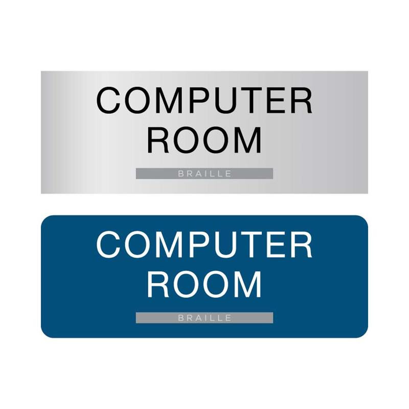 Premium ADA Computer Lab Signs | Braille Computer Lab Sign