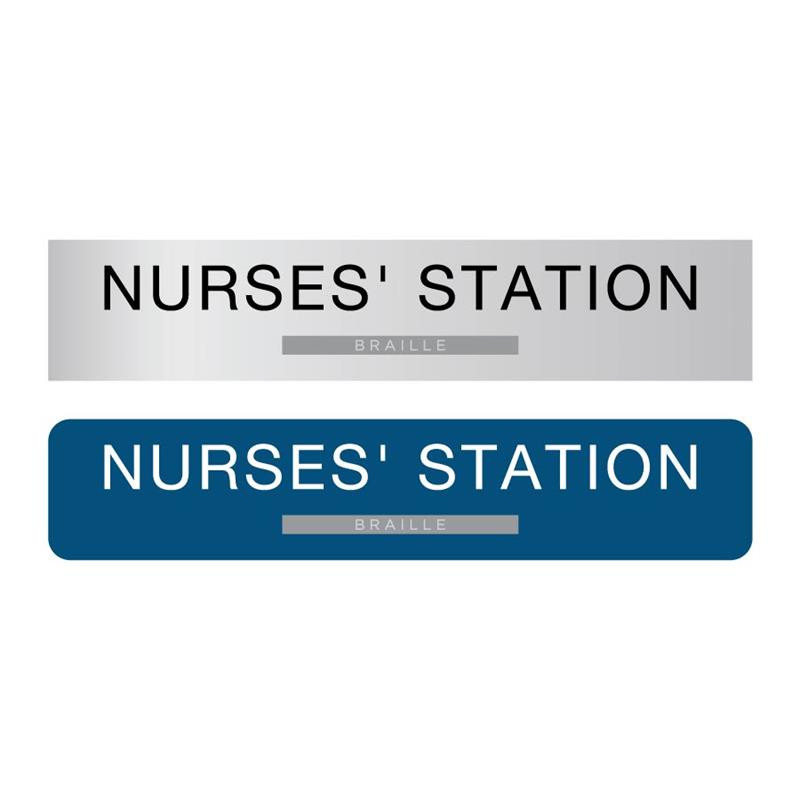 Premium ADA Nurses' Station Signs | Braille Nurse Station Sign