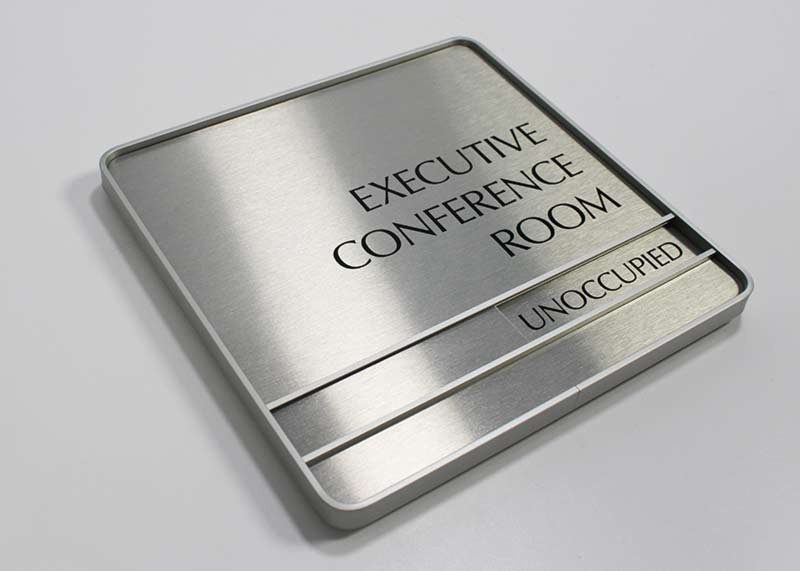 Conference Room Sign with Changeable Insert | Replaceable Insert Sign ...