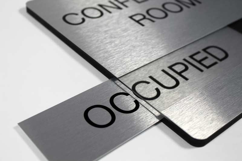 Conference Room Sign with Changeable Insert | Replaceable Insert Sign ...