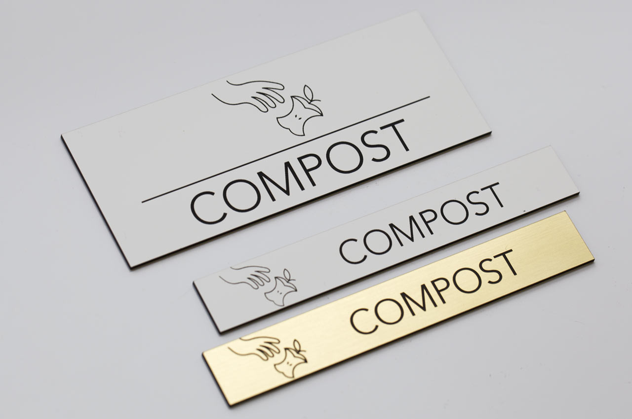 Compost Signs - Engraved