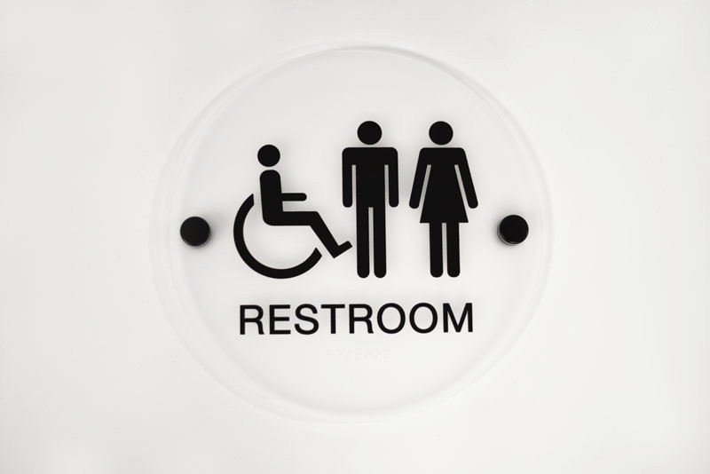 Stylish Restroom Signs with Braille - Cool Bathroom Signs ADA | Fargo, ND