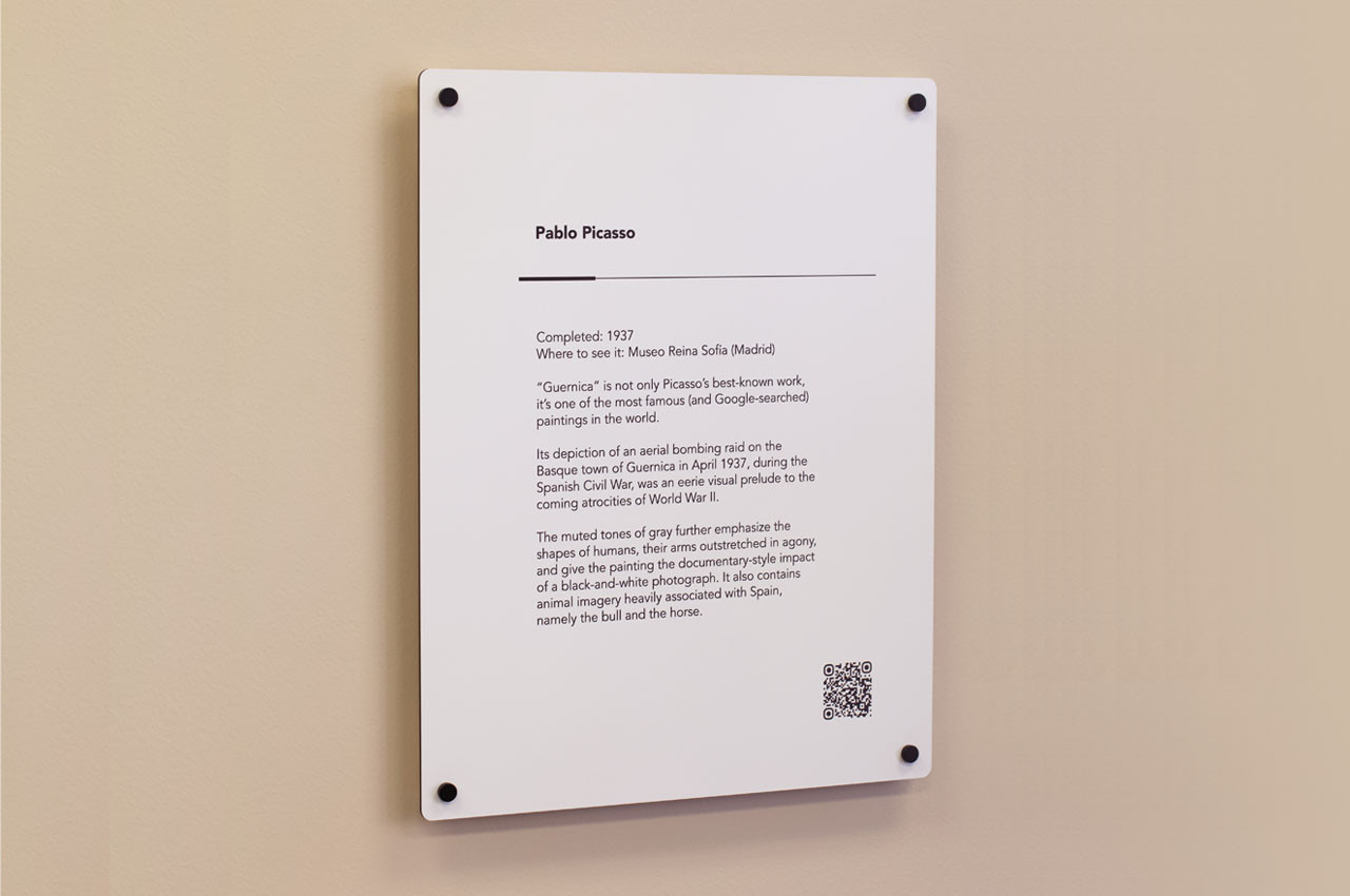 Art Name Plate | Museum Placards