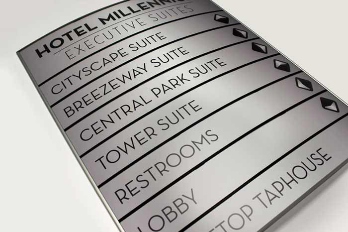 Curved Tenant Building Directory Sign | Office Sign Company