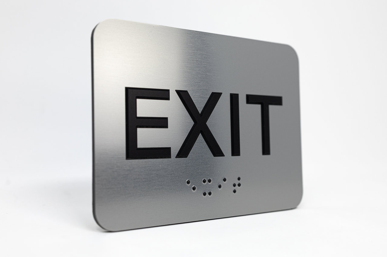 ADA Exit Signs | Braille Exit Signs