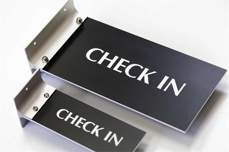 Check In Signs - Office Sign Company