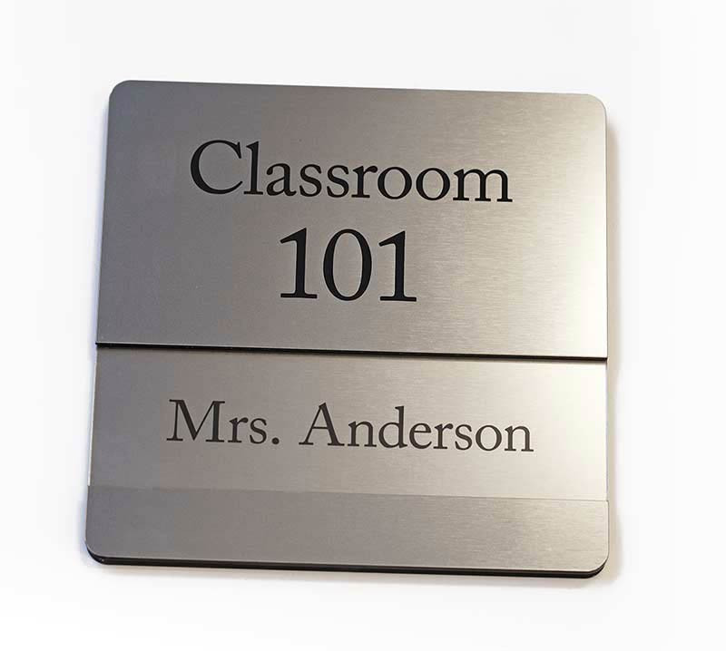 Insert Signs | Changeable Insert Office Signs | Teachers Name Signs