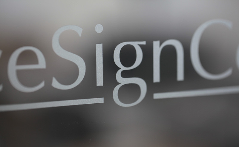 Office Window Vinyl | Names on Windows | Frosted Glass Employee Names