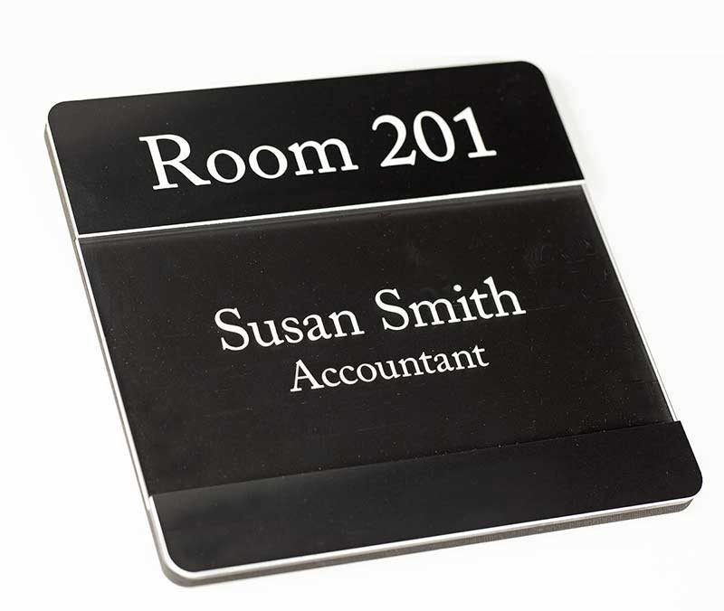 Office Directory Sign with Removable Inserts | Interchangeable Directory