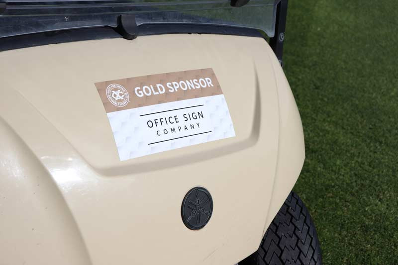 Golf Cart Decals | Custom Golf Cart Signs