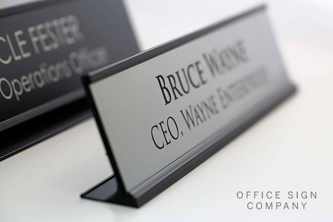 Desk Name Plates - Custom Engraved Nameplates & Signs