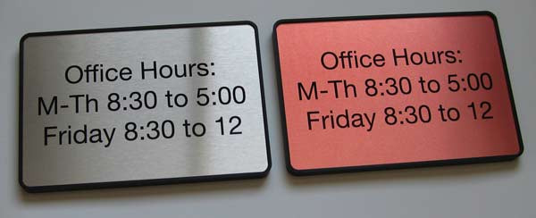 Hours of Operation Window Sign | Business Hours Sticker