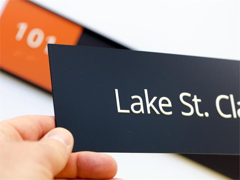 Replaceable Office Name Plates with Braille