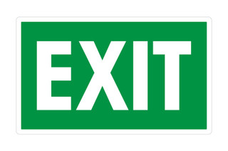 Exit Decals | EXIT Safety Stickers