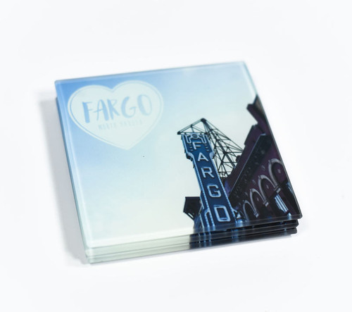 Personalized Glass Coaster Set | Custom Coaster Set | Executive Gifts