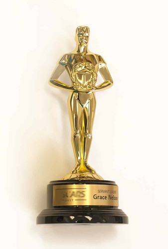 Gold Statue Award | Hand Polished Gold Figure Trophy