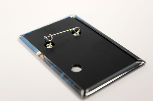 Custom Pins | Personalized Button Rectangle