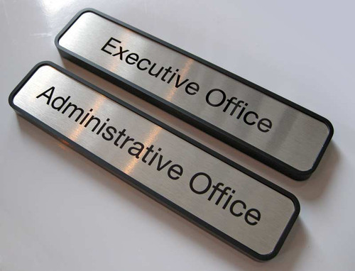 Office Door Name Plates | Metal Office Signage