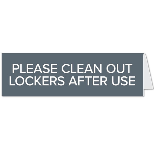 Please Clean Lockers Sign | Custom Office Signs