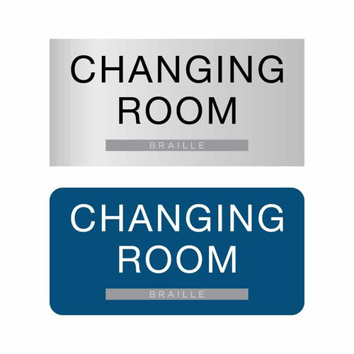 Premium ADA Changing Room Signs | Braille Changing Room Sign